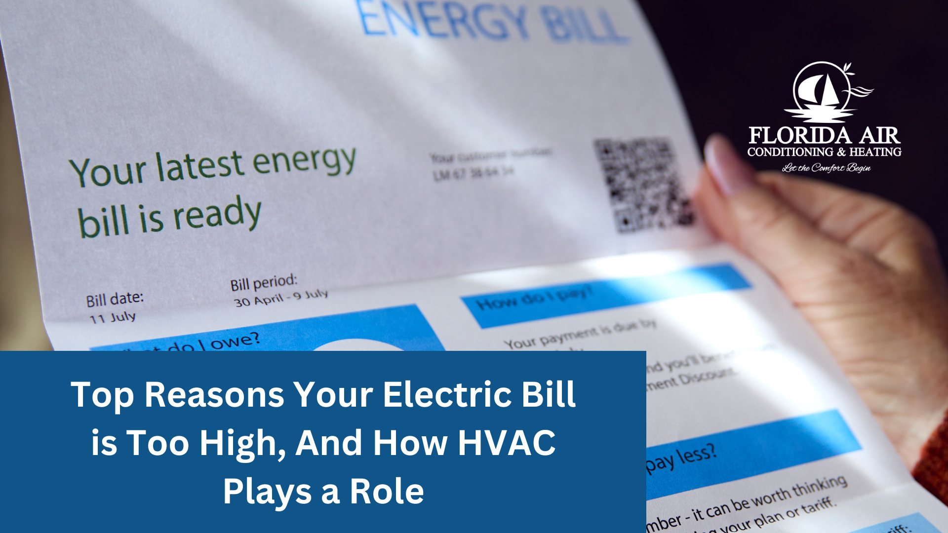 Top Reasons Your Electric Bill is Too High, And How HVAC Plays a Role ...